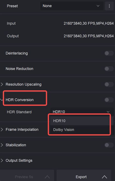 HDR Conversion Video AI Docs
