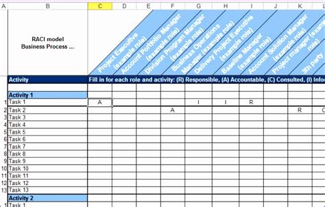 9 Responsibility Assignment Matrix Template Excel Excel Templates