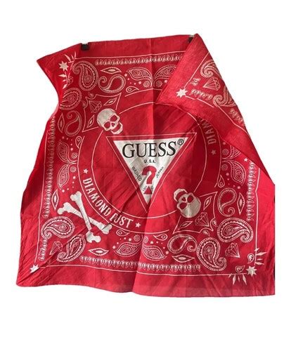 Guess Red Skull Bandana Ebay De