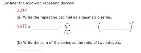 Solved Consider The Following Repeating