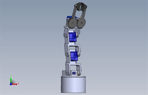 Sg90舵机机械臂结构3d图纸 Solidworks设计solidworks 2020模型图纸下载 懒石网