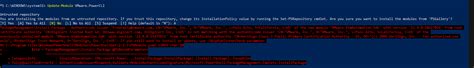 Vmware Powercli Module 124 Update Error Thesleepyadmins
