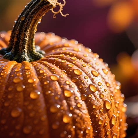 Free Autumn Pumpkin Dewdrops Photo Pumpkin Autumn Fall Download
