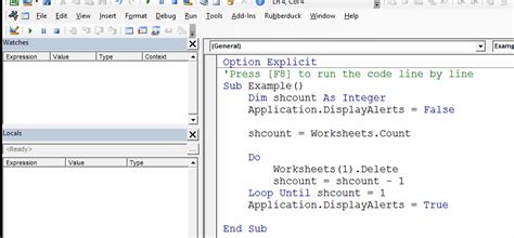 Excel Vba Counters And Their Lifetimeish Stack Overflow