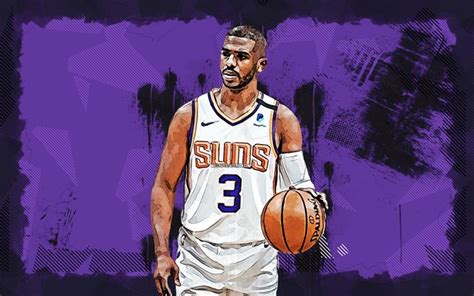 다운로드 4k 크리스 폴 그런지 아트 피닉스 선즈 Nba 농구 크리스 폴 4k 바이올렛 그런 지 배경 크리스 폴 피닉스 선즈 바탕 화면 무료 데스크톱 용