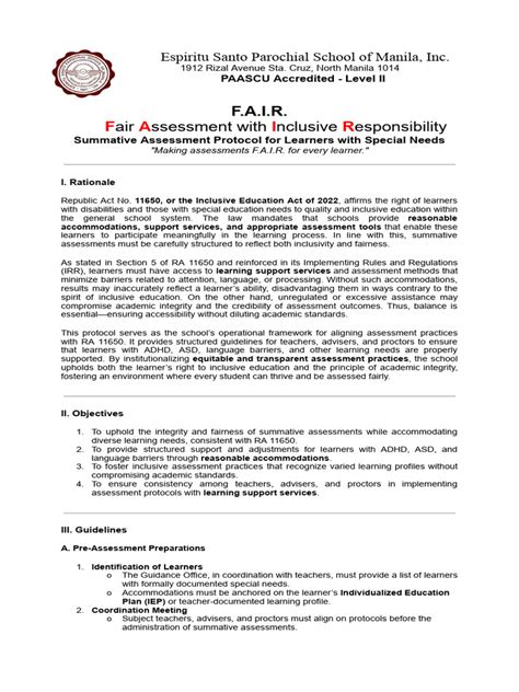 Summative Assessment Protocol Pdf Educational Assessment