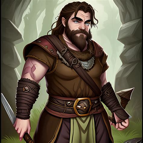 Dungeons And Dragons Adventurer Epic Male Dwarf Brown Hair