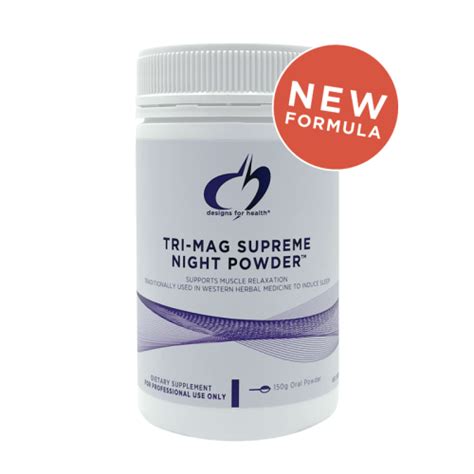 Designs For Health Tri Mag Supreme Night Powder 150g Discontinued