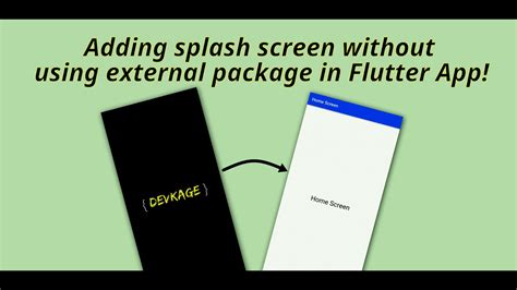 Splash Screen In Flutter App DevKage YouTube