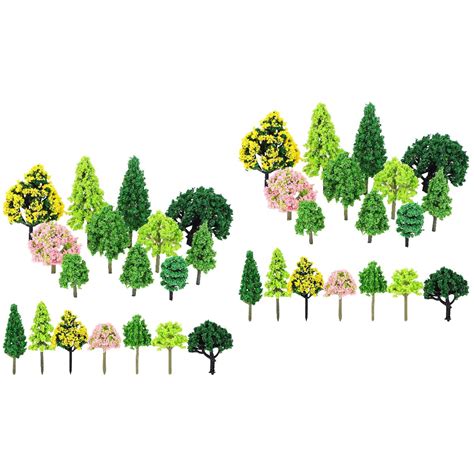 Unbranded 110 Pcs Model Trees Mixed Mini Trees Fake Trees For Diy
