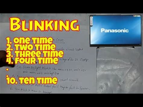 5 Images Panasonic Viera Tv Red Light Blinking 10 Times And Review Alqu Blog