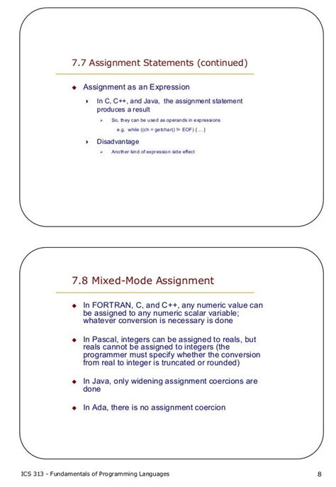 7 Expressions And Assignment Statements