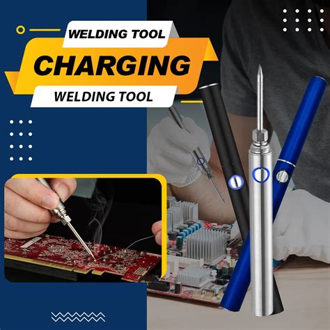 무선 충전 납땜 인두 키트 Led 표시등이 있는 전기 납땜 인두 휴대용 마이크로일렉트로닉스 수리 용접 도구 Aliexpress