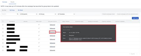 Introducing Failed Delivery Feedback In Phish Threat Campaign Reports Release Notes And News
