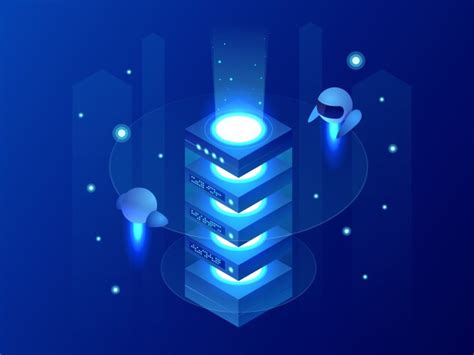 Ai Digital Data Mining Processing Royalty Free Vector Image