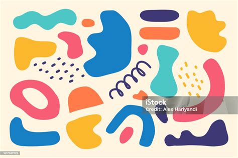손으로 그린 유기적 인 모양 추상적 인 배경 벡터 일러스트 레이 션 물감 방울에 대한 스톡 벡터 아트 및 기타 이미지 물감 방울 패턴 0명 Istock