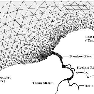 An Unstructured Grid Representing The Modeling Domain Download Scientific Diagram