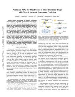 Nonlinear MPC For Quadrotors In Close Proximity Flight With Neural Network Downwash Prediction