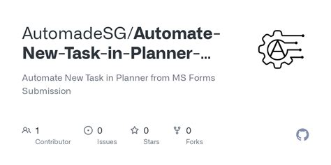 Github Automadesgautomate New Task In Planner From Ms Forms