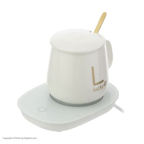 قیمت و خرید ماگ حرارتی لاکی مدل Temperature Cup به همراه صفحه گرم کن برقی