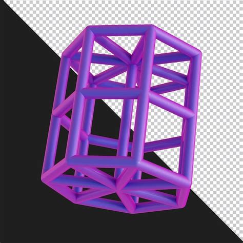 Premium Psd Abstract Geometric Shape Futuristic Gradient Material Design 3d Rendering