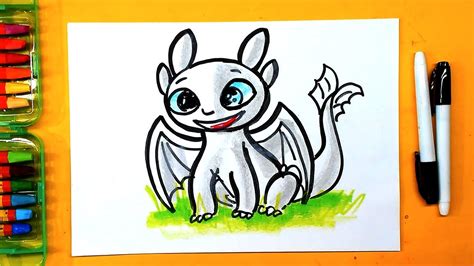 Дракон Дневная Фурия из мультика Как приручить дракона рисование Youtube