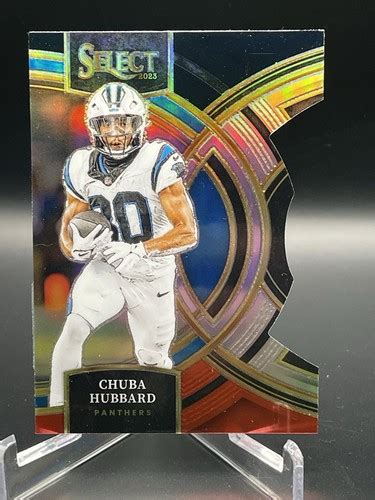 🔥🔥chuba Hubbard 2023 Panini Select Red And Black Die Cut Carolina