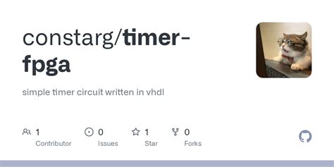 Github Constarg Timer Fpga Simple Timer Circuit Written In Vhdl