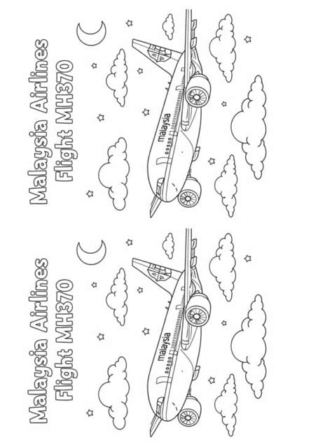 The Disappearance Of Malaysia Airlines Flight Mh370 Coloring Picture