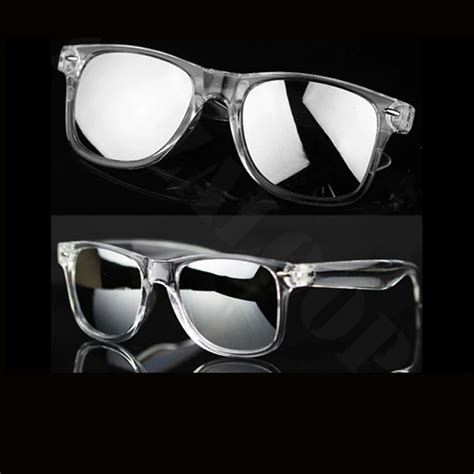 White Sunglasses With Blue Mirror Lens Mirror Sunglasses Blue Mirror