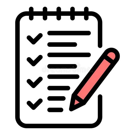 Plan Icon Strategy And Organization In Flat Line Color Style Stock