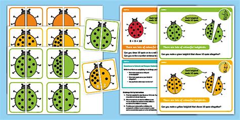 Eyfs Maths Addition Chilli Challenges Ladybird Number Bonds To 10