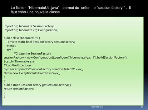 PPT HIBERNATE Framework De Mapping Objet Relationnel PowerPoint Presentation ID