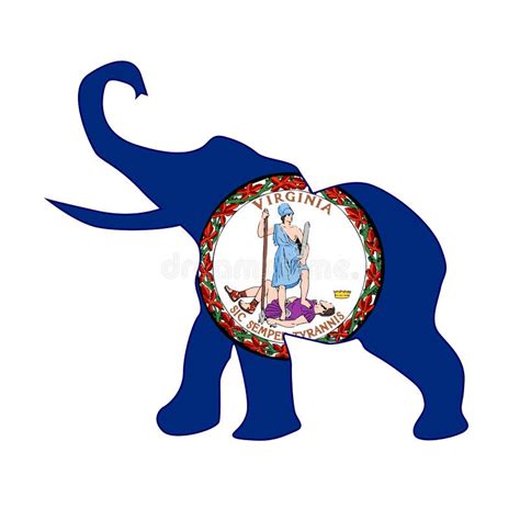 Elephant With Flag Asking For Help During World Elephant Day Vector