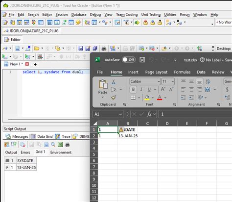 Toad For Oracle 2422754664 Data Export Converts Numbers And Dates