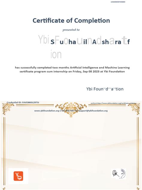 Artificial Intelligence And Machine Learning Pro Certificate Cum Internship Pdf