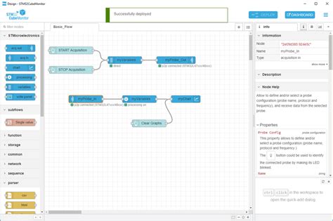 Stm32cubemonitorhow To Save The Configuration Before Acquisition