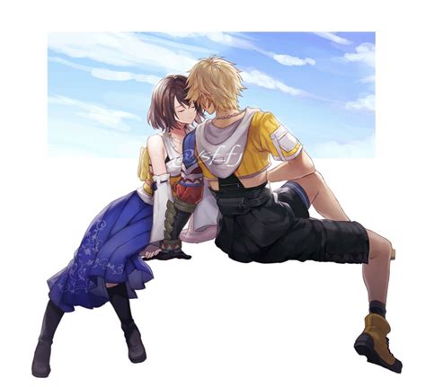 Yuna And Tidus Final Fantasy And More Drawn By Sasanomesi Danbooru