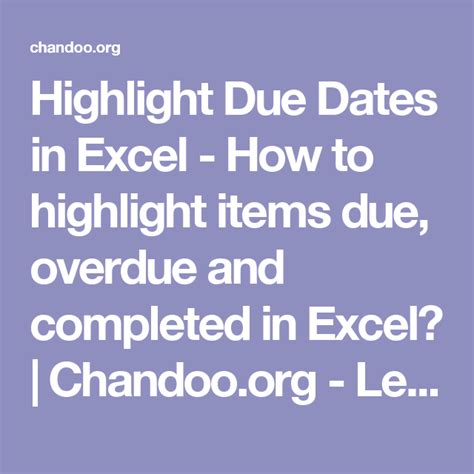 How To Create Due Dates In Excel Design Talk