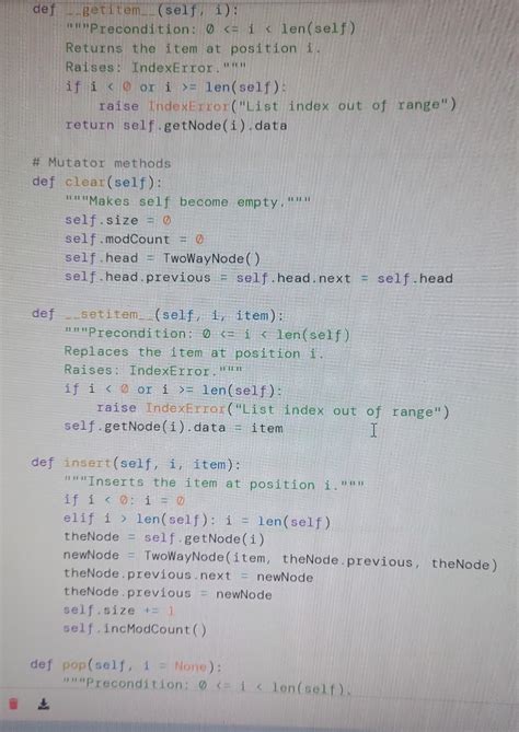 Solved Complete The List Iterator For The Linkedlist Class