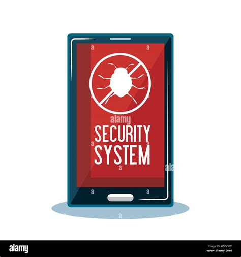 Mobile Security System Protection Stock Vector Image Art Alamy