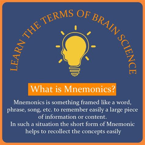 What Is Mnemonics Brain Science Mnemonics Informative