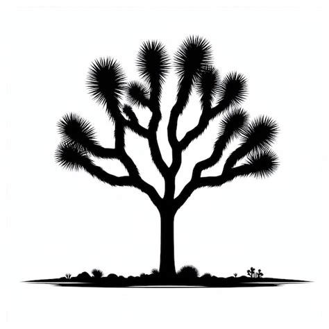Joshua Tree Vector Illustration Premium Ai Generated Image