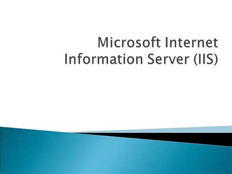 Ppt Introduction To Iis Dokumentips