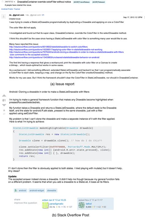 A Stack Overflow Post Added In The Android Issue Tracker Download