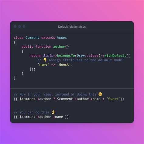 Laravel Code Tips