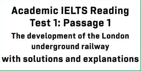 Academic Ielts Reading Test 1 Reading Passage 1 The Development Of