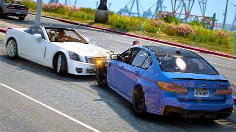 Gta 5 Crash Testing Realistic Deformation And Rollovers Ep10 Youtube