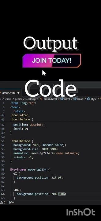 Button Animation In Html Css Coding Frontendcourse Webdesign