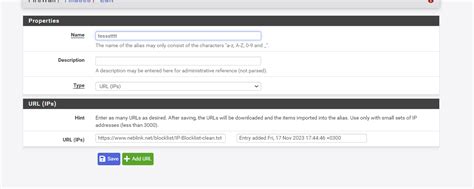 Regression 15003 Url Alias Cause The Error Unresolvable Source Alias Pfsense Pfsense